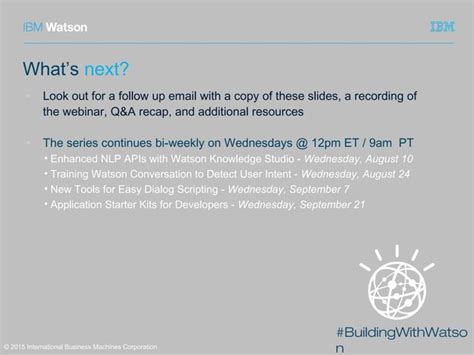 Custom Image Classifier With Visual Recognition Building With Watson Ppt