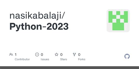 GitHub Nasikabalaji Python