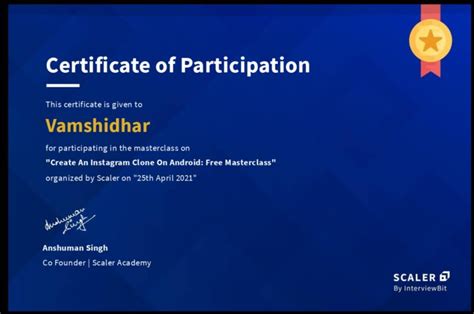 Avusula Vamshi On Linkedin Completed Successfully Instagram Con On Android