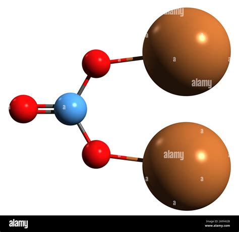 3d Image Of Potassium Carbonate Skeletal Formula Molecular Chemical Structure Of Pearl Ash
