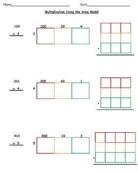 Common Core Aligned Multiplication Using Partial Products Area Models