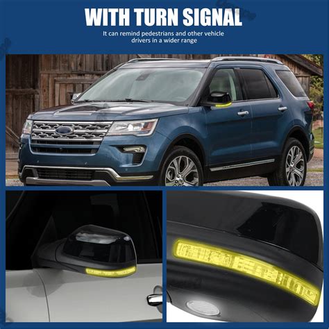 Heated Power Mirror With Turn Signal Driver Side Mirror For Ford