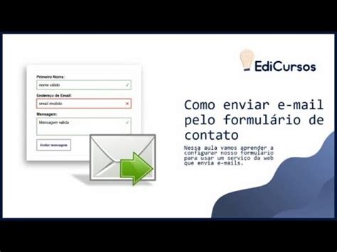 Aula Como enviar e mail pelo formulário de contato YouTube