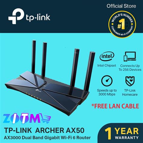 TP LINK AX GIGABIT WIFI ROUTER BEST ROUTER EVER I ARCHER AX Shopee Malaysia