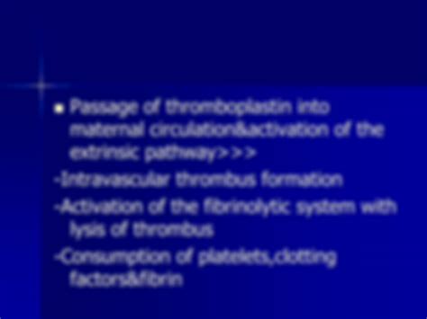 Solution Obgyne Lecture Notes Disseminated Intravascular Coagulopathy