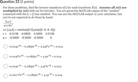 Solved Question Points For These Problems Find The Chegg Com