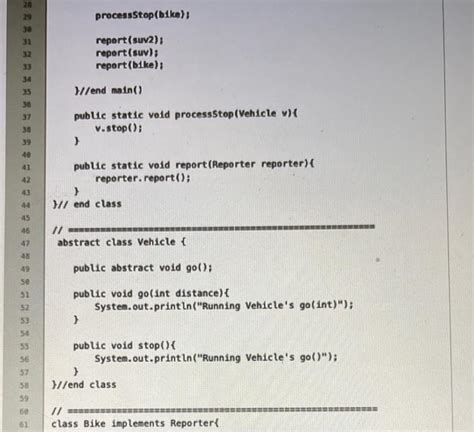 Solved What Is The Output When Executing Line 33public Void
