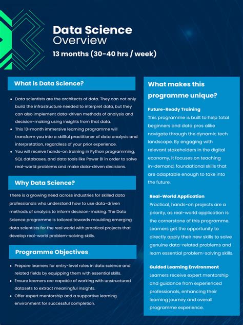 Data Science Course Overview 2 Pdf Data Science Data