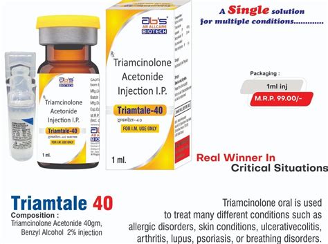 Triamcinolone Acetonide Injection At Rs 99 Vial Ms Enclave Sas Nagar Id 26335074030