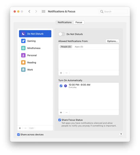 How To Use Focus To Limit Notifications In IOS And MacOS Monterey The Mac Security Blog