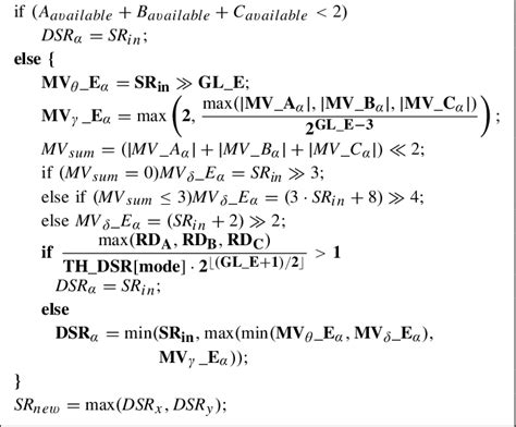 Pseudocode Of Optimized Dsr Algorithm Based On The Edge Gradient Of Download Scientific Diagram