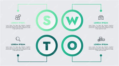 Premium Vector Infographic Template For Presentation Business Data Visualization Process Chart
