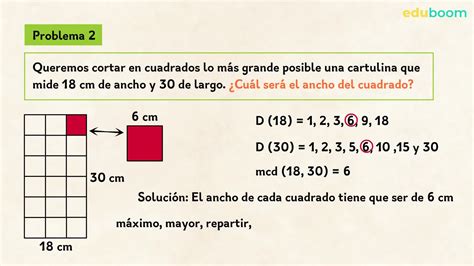Máximo Común Divisor Y Mínimo Común Múltiplo Matemáticas 6º Primaria