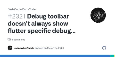 Debug Toolbar Doesnt Always Show Flutter Specific Debug Tools When Toolbar Is Docked · Issue