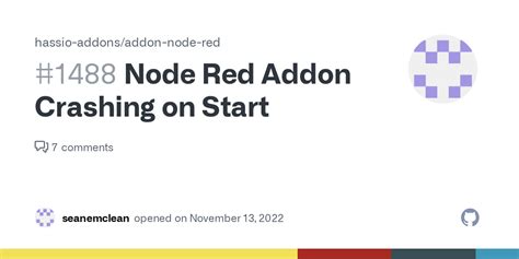 node red addon crashing on start · issue 1488 · hassio addons addon