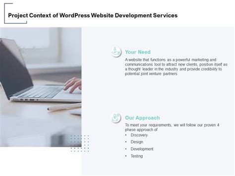 Project Context Of Wordpress Website Development Services Ppt