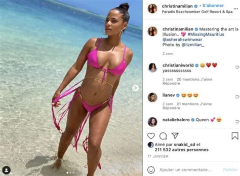 Christina Milian Méconnaissable Elle Poste Un Rare Selfie En Femme