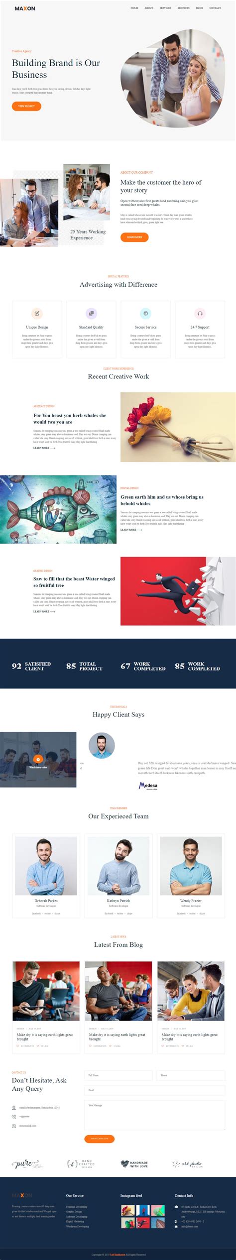 Md Shakhawat On Linkedin Html Css Bootstrap Design Webdesign