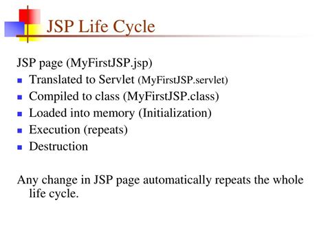 Ppt Jsp Powerpoint Presentation Free Download Id3845501