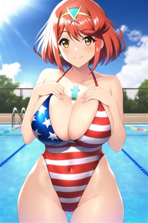 Rule 34 1girls Ai Generated American Flag Core Crystal Hair Ornament