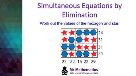 Simultaneous Equations Through Elimination Mr