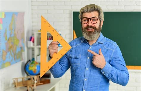 Premium Photo Geometric Shapes Physics Research Math Teacher At