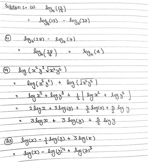 [solved] For The Following Exercise Expand Each Logarithm As Much As
