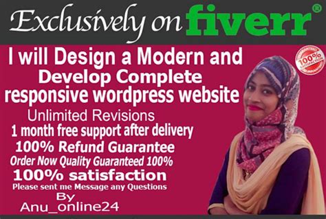 Create Clean And Modern Responsive Wordpress Website By Anuonline24 Fiverr