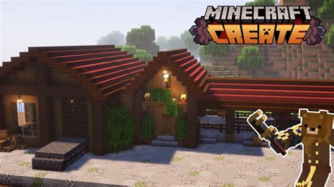 Building The Best Automated Tree Farm In Minecraft Create Mod Youtube