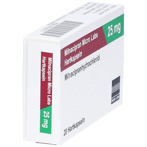 Milnacipran Micro Labs 25 Mg Hartkapseln 20 St Mit Dem E Rezept Kaufen
