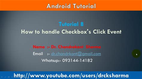 Click Event Of Checkbox Youtube