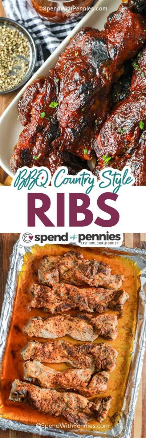 Country Style Bbq Ribs Oven Baked Karinokada