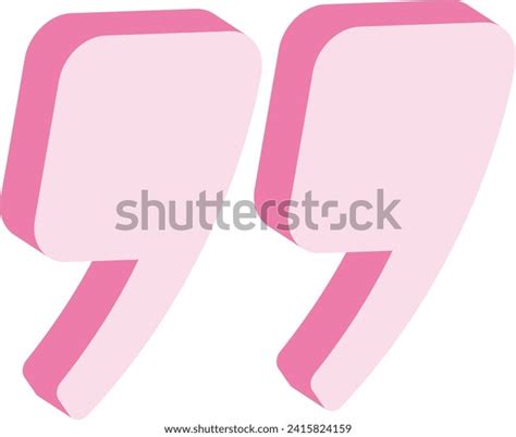 Quotation Marks Vector 3d Quotes Icon Stock Vector Royalty Free