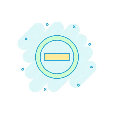 코 스타일의 터 만화 중지 표시 아이콘 위험 기호 개념 일러스트레이션 픽토그램 중지 경고 비즈니스 스플래시 효과 개념 프리미엄 벡터