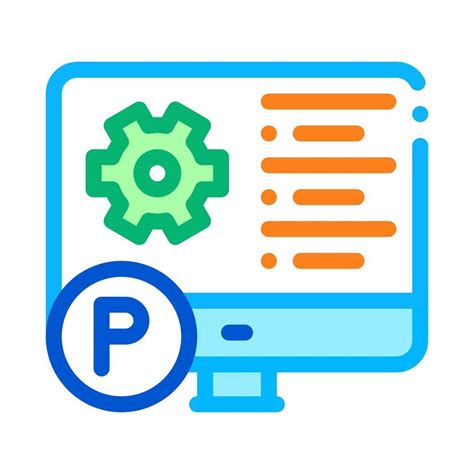 Software Process Icon Vector Outline Illustration 17591846 Vector Art
