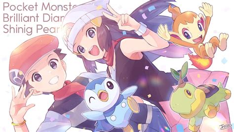 Dawn Piplup Lucas Turtwig And Chimchar Pokemon And More Drawn By Tsunamaru Tuna