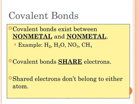 Ionic Covalent Presentation In Chemistry Ppt