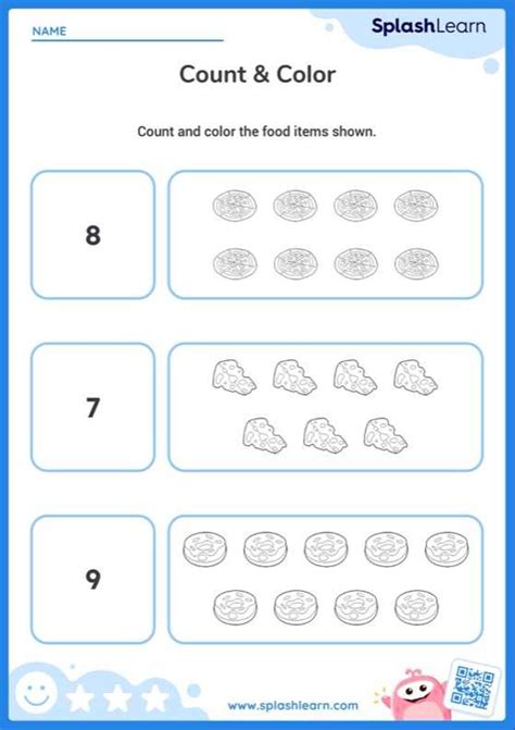 Counting Objects Within 10 Worksheets Free And Printable Splashlearn