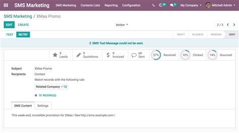 SMS Marketing Overview Odoo