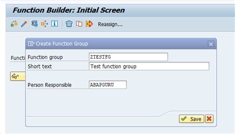 Abap Training Function Modules Function Groups