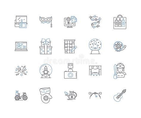 Expressive Method Line Icons Collection Emotion Creativity Art