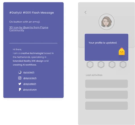 Dailyui 0011 Flash Message Figma