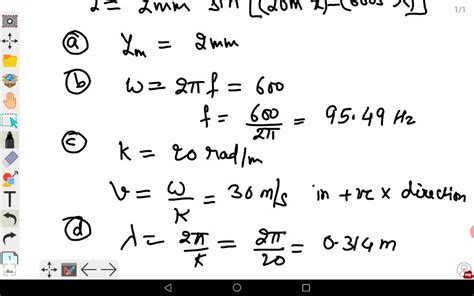 the equation of a transverse wave traveling along a string is y 2 0 mm