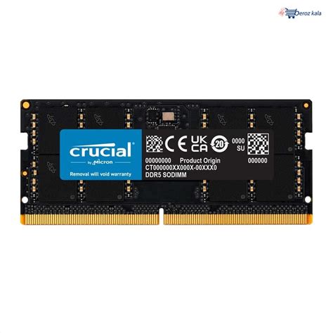 رم لپ تاپ کروشیال مدل Ddr5 5200 Sodimm ظرفیت 32 گیگابایت