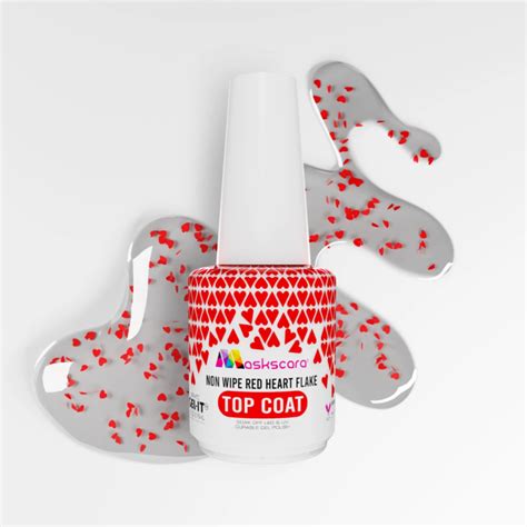 Top Coat Non Wipe Hearts 15ml Ibeauty