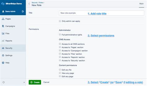 Roles And Permissions Silverstripe Cms Documentation