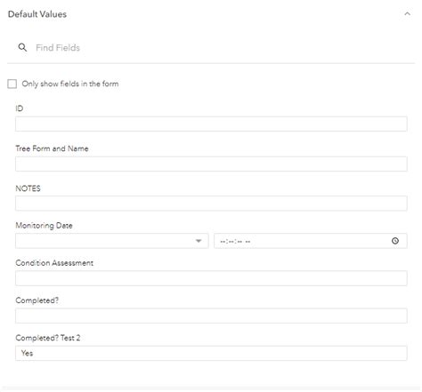 Solved Default Values Do Not Display In Field Maps Mobile Esri Community
