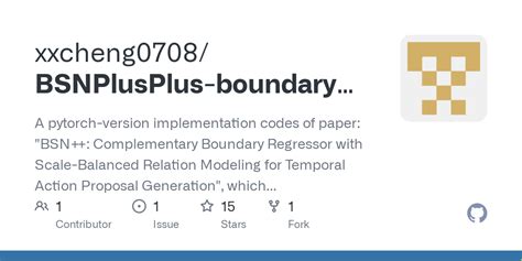 Github Xxcheng0708bsnplusplus Boundary Sensitive Network A Pytorch