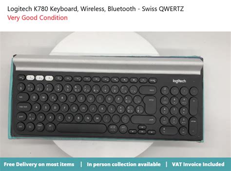 Logitech K780 Keyboard Wireless Bluetooth Swiss Qwertz Silicon Alley