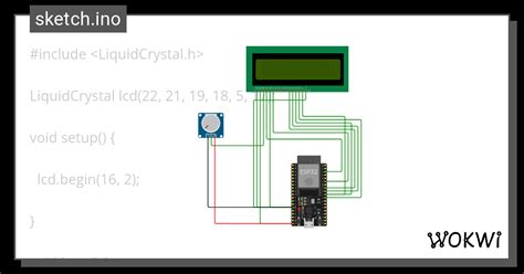 Working Of Lcd Wokwi Esp32 Stm32 Arduino Simulator